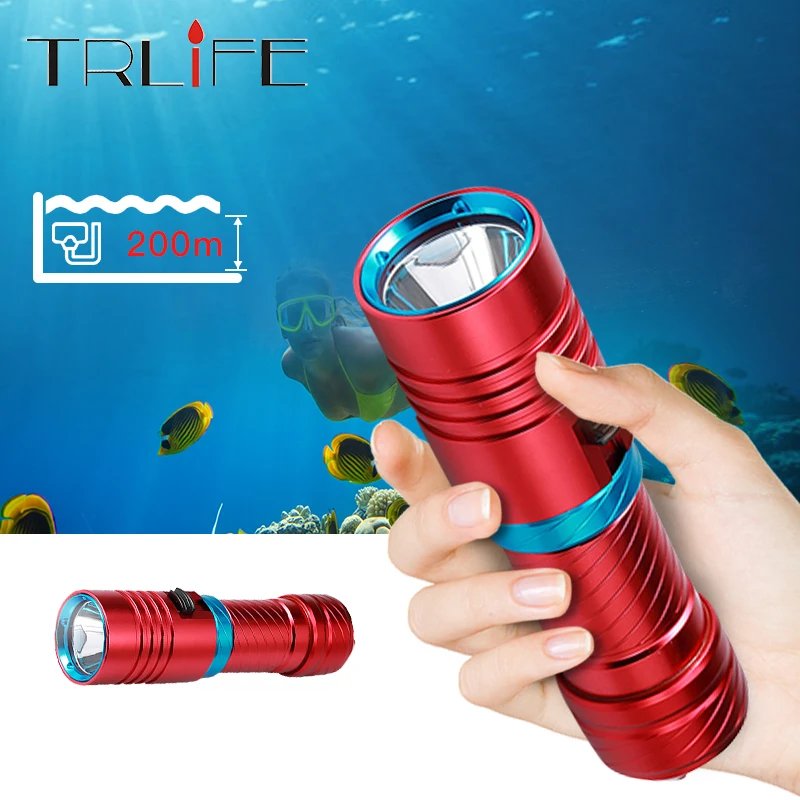 Ipx8 Scuba Diving Light 100 Meter L2 Waterproof Underwater Led ...