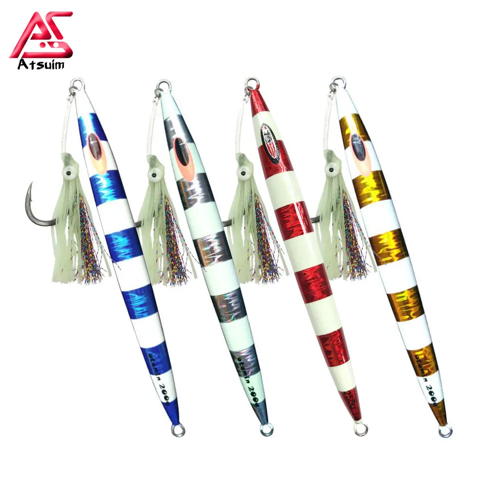 AS Metal Speed Falling Jigging Lure 100g150g200g250g300g400g Vertical ...