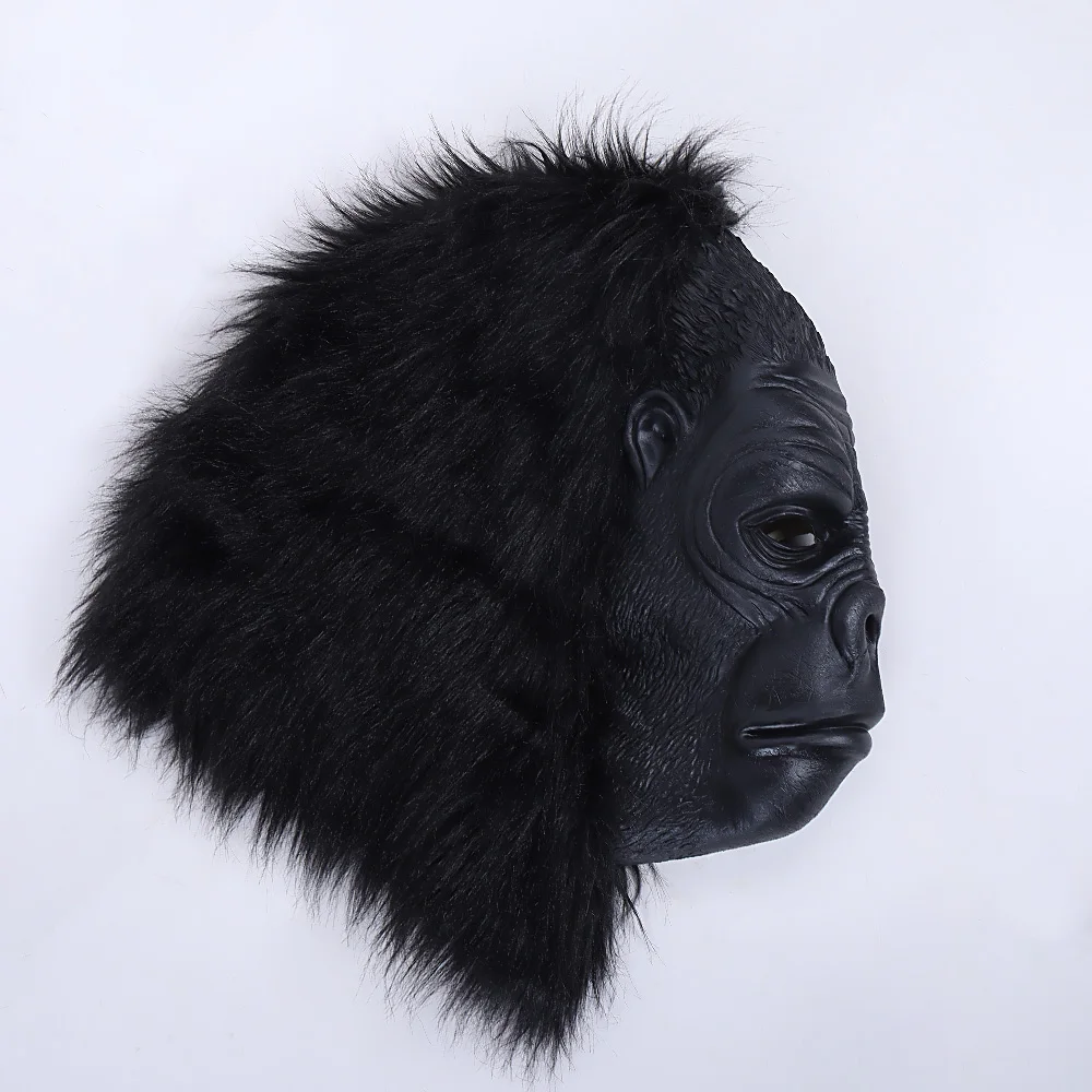Halloween Chimpanzee Full Face Cosplay Mask Black - AllCosplay.com