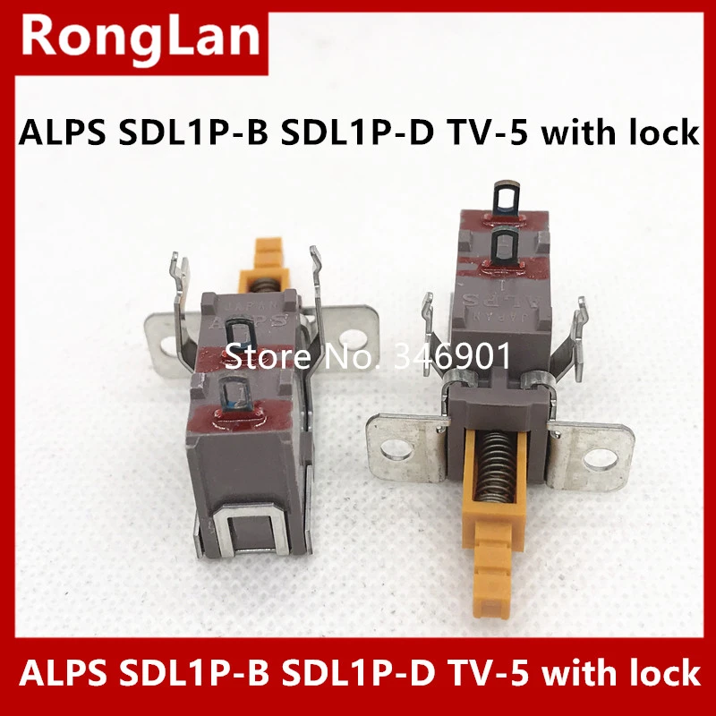 Imported Alps Key Switch Yellow Sdl1p-b Sdl1p-d Tv-5 With Lock Screw ...