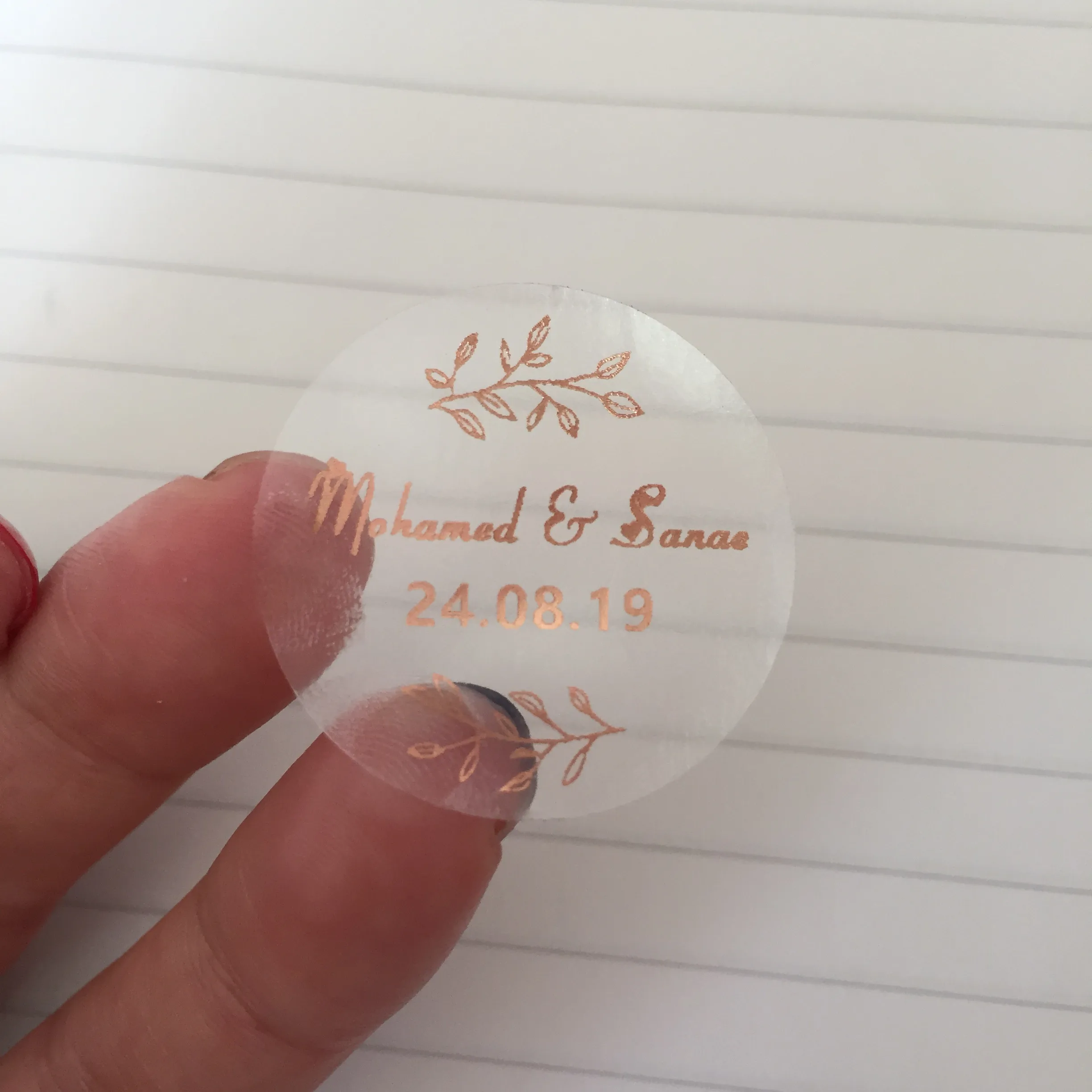 bridal shower birthday invite envelope seals Custom Clear wedding ...