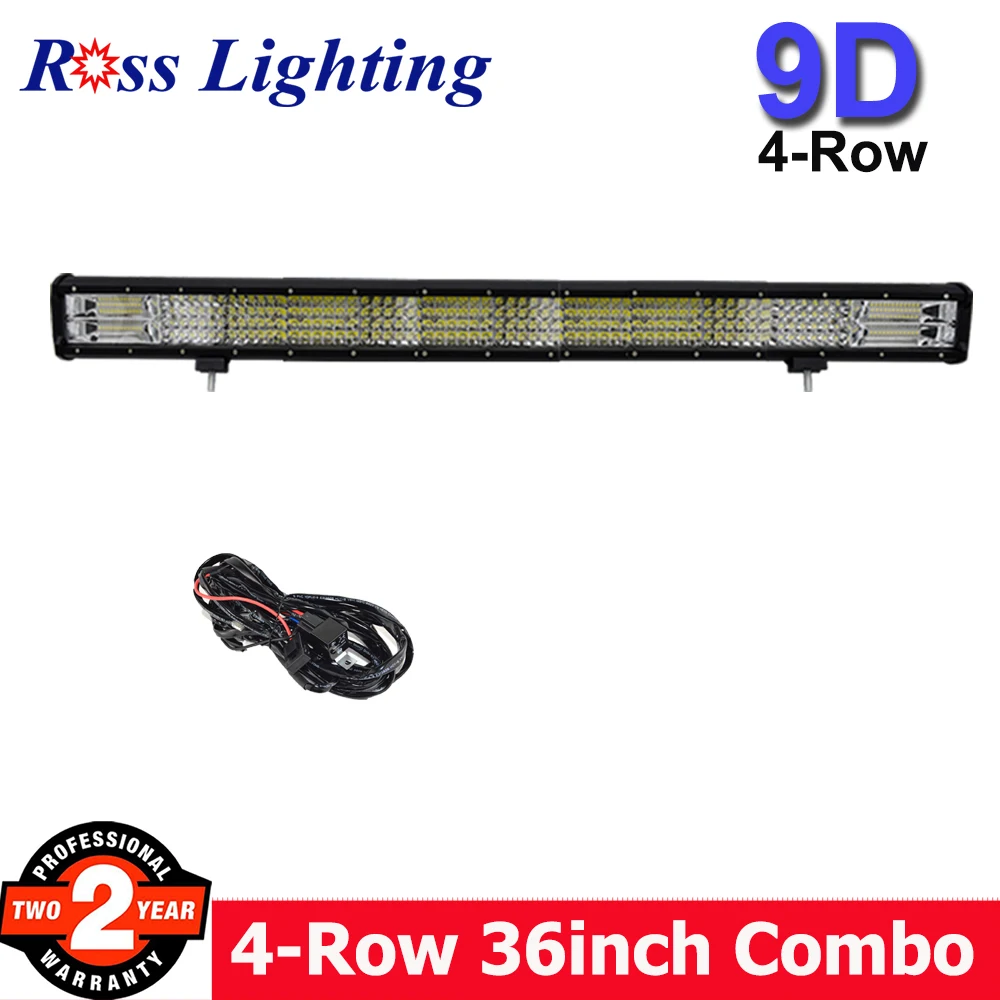 Quad Rows Auto 36 Inch Led Bar Led Light Bar For Car Tractor Boat ...