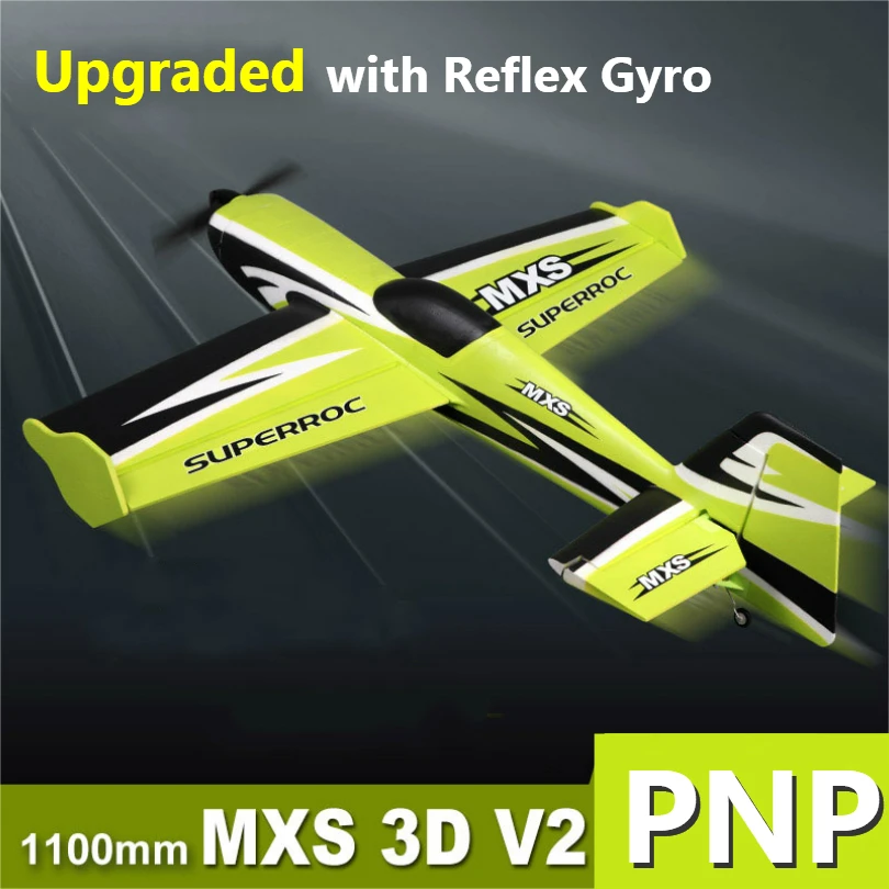 Fms Rc Airplane 1100mm 1.1m Mxs V2 With Reflex Gyro 4ch Pnp Aerobatic ...