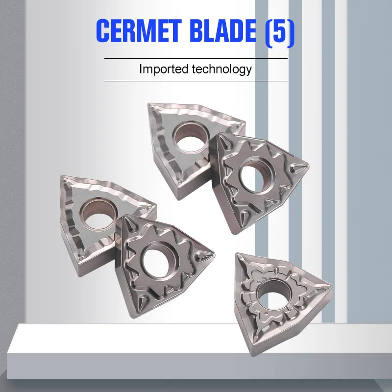 YOUSCARD 10Piece Cermet metal processing Turning tools lathe tools ...