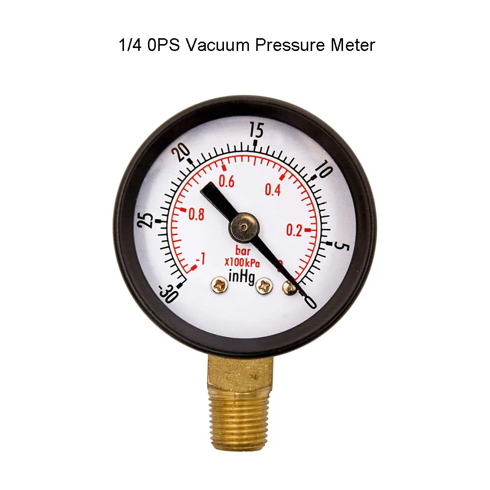 1/4" NPT -30HG/0PS Vacuum Pressure Meter 2" Dial Digital Display Gauge ...