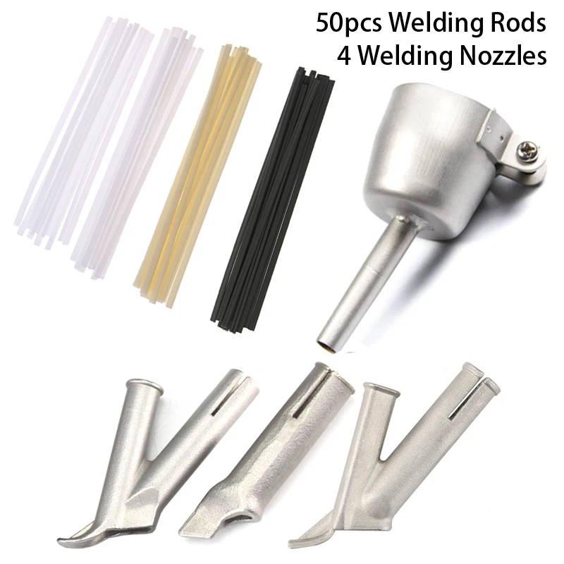 54pc Round Triangle Speed Nozzle for Welding Plastic Heat Gun Kit Tip ...