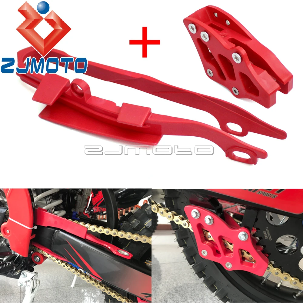 Red Dirt Bike Chain Guard Protector Swingarm Slider Guide For Honda ...