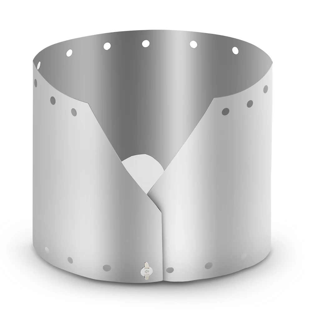 Ultralight-Titanium-Camping-Stove-Wind-Shield-15cm-19cm-Outdoor-Gas ...