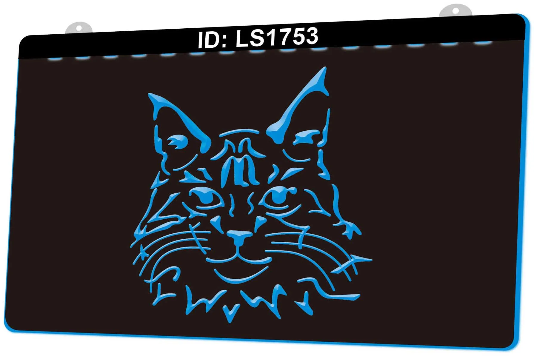 Ls1753 Maine Coon Cat Kitty Shop 3d Engraving Led Light Sign Wholesale ...
