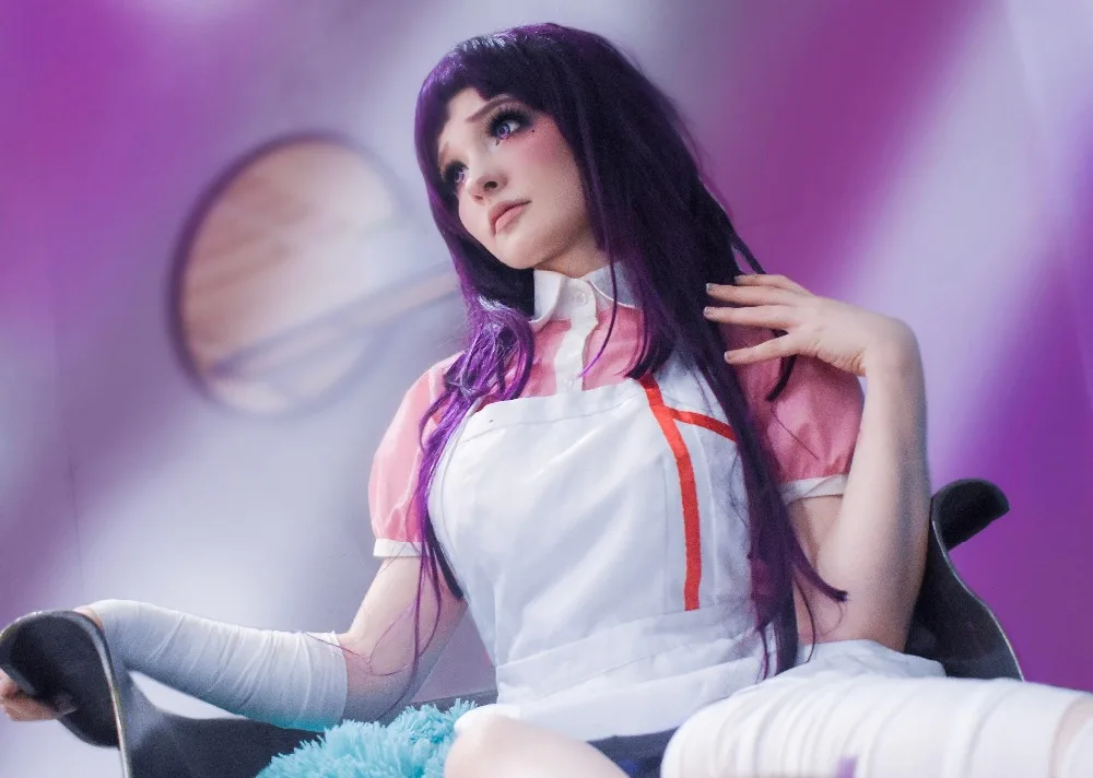 Danganronpa Mikan Tsumiki Cosplay Costume And Wig - AllCosplay.com