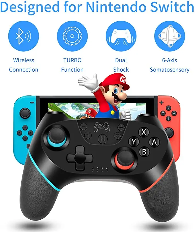 Wireless Joystick For Ns Switch Pro Controller Switch Remote Gamepad ...