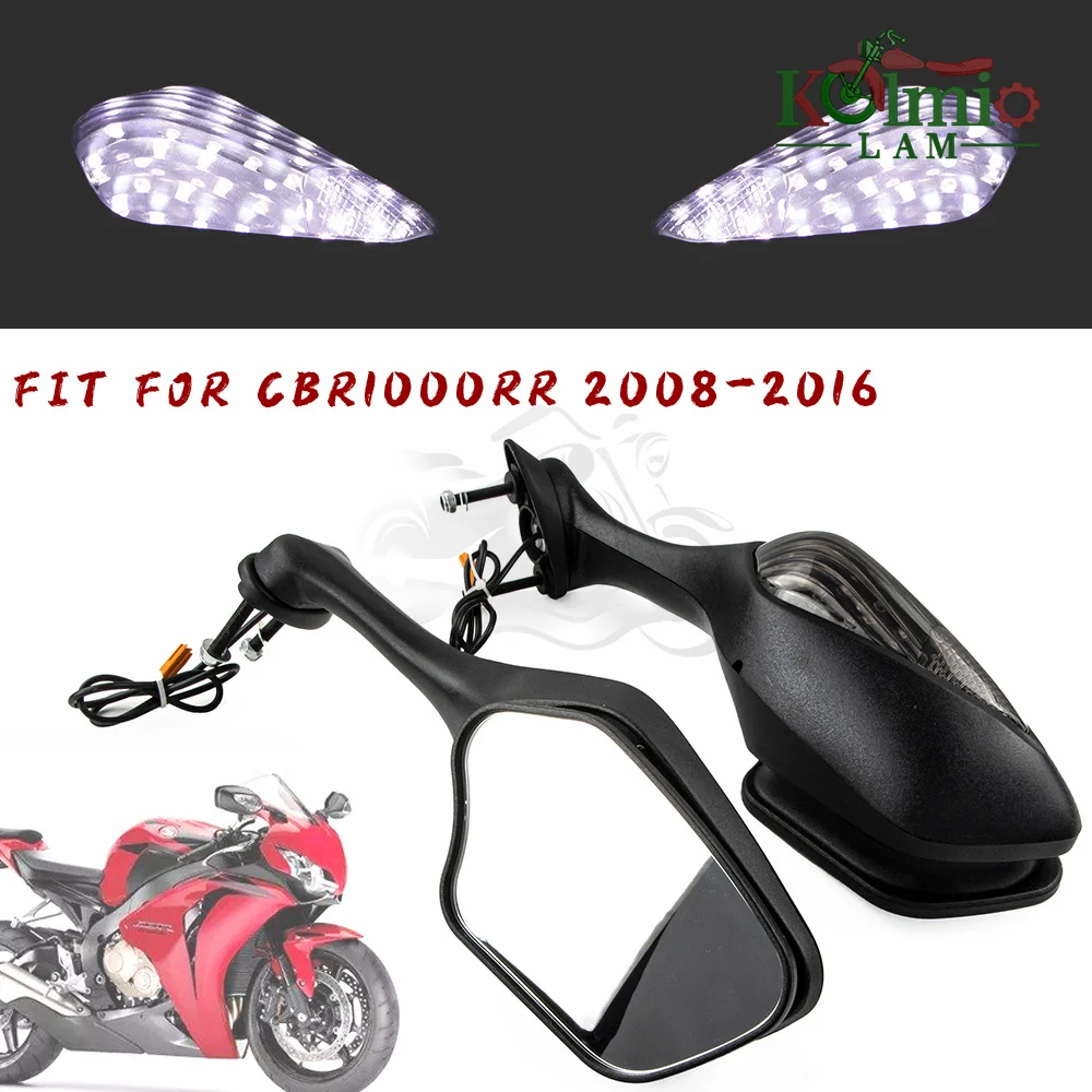 Rear-View-Mirror-Fit-For-2008-2016-Honda-CBR1000RR-CBR-1000RR-LED-Turn ...