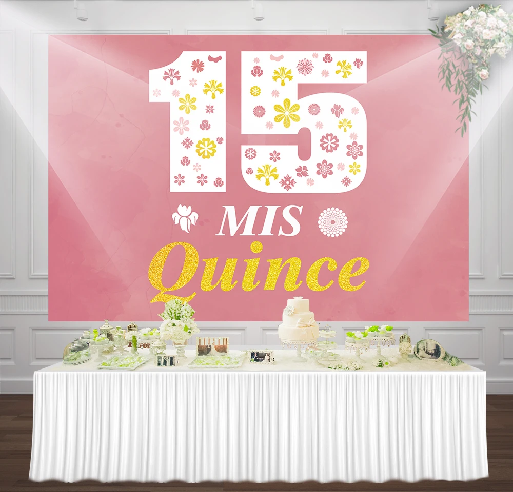 Quinceanera Decorations For Tables Pink