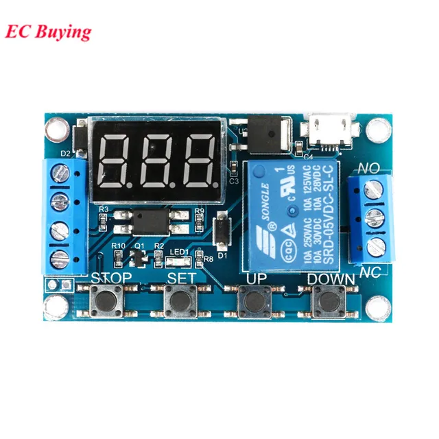 DDC-431 DDC-432 Dual MOS Time Delay Relay Module Digital LED Display Controller Trigger Cycle ...