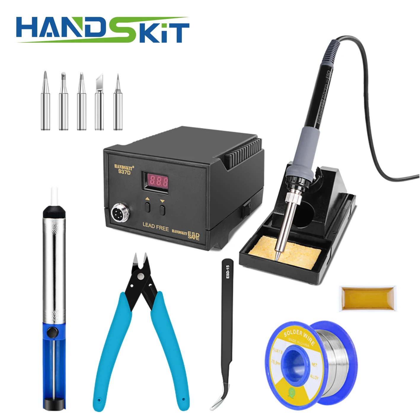 EU-220V-60W-Digital-Adjustable-Soldering-Station-Iron-handskit937D ...