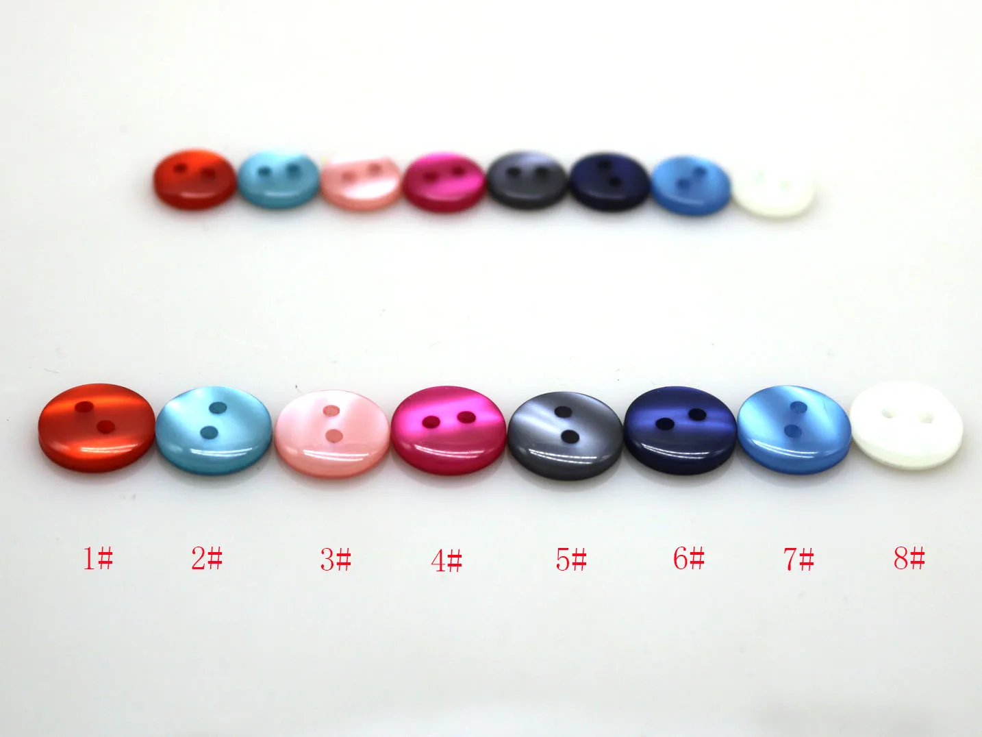 100pcs 9mm/10mm/11.5mm/12.5mm/15mm Polyester Button Pearl Buckle Sewing ...