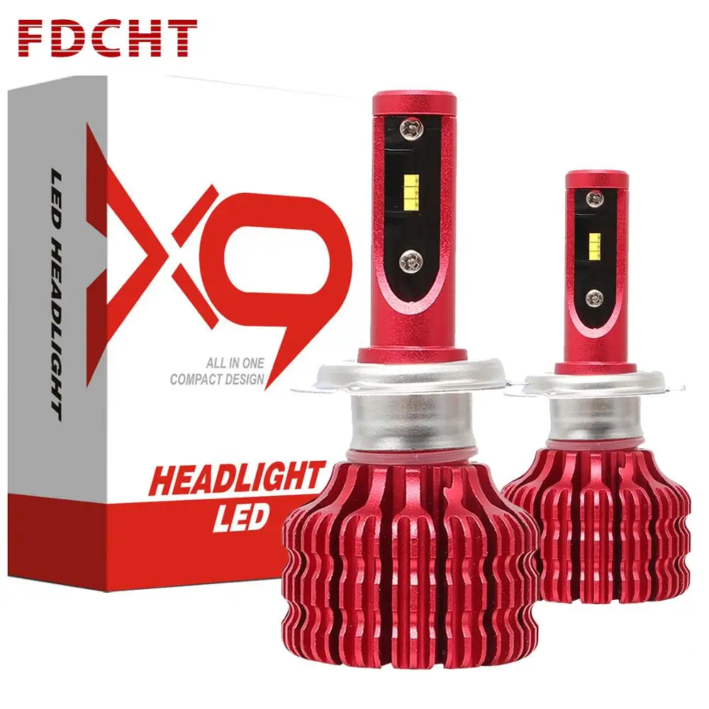 FDCHT h7 h4 h11 h1 hb4 h3 super turbo led Luz de coche CAN bus bombilla ...