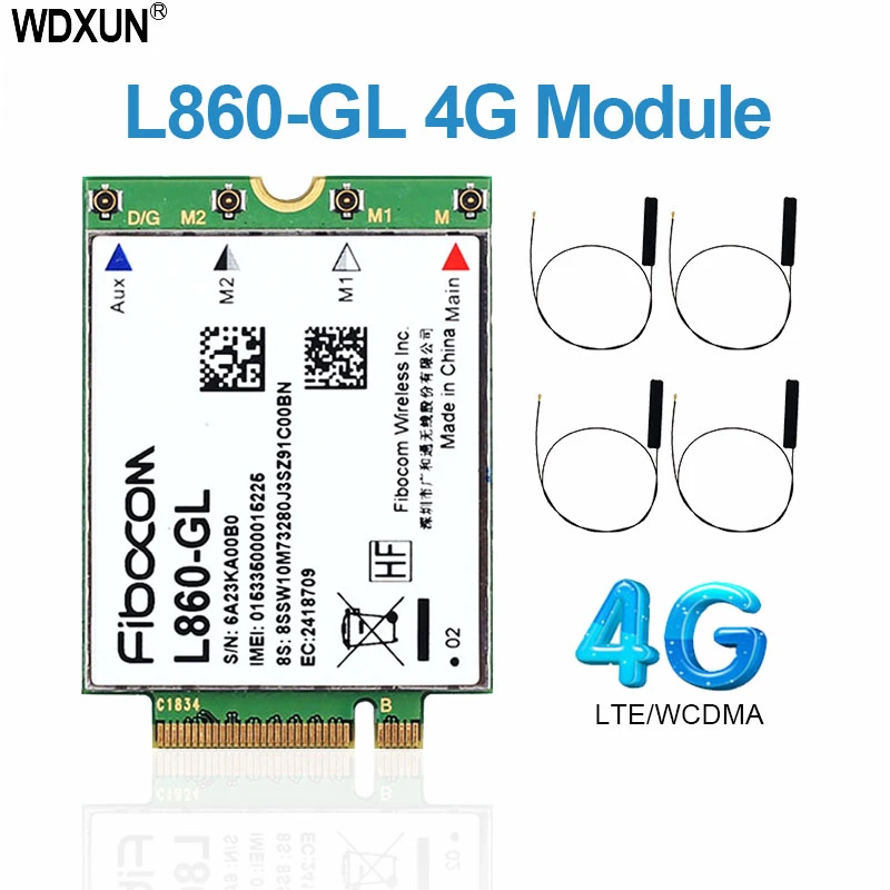 Fibocom L860 GL 4G LTE 모듈 M.2 카드는 레노버 씽크 패드 P43S T490 X1 탄소 섬유 7 세대 X1 요가 4 세대를 지원합니다|모뎀 ...