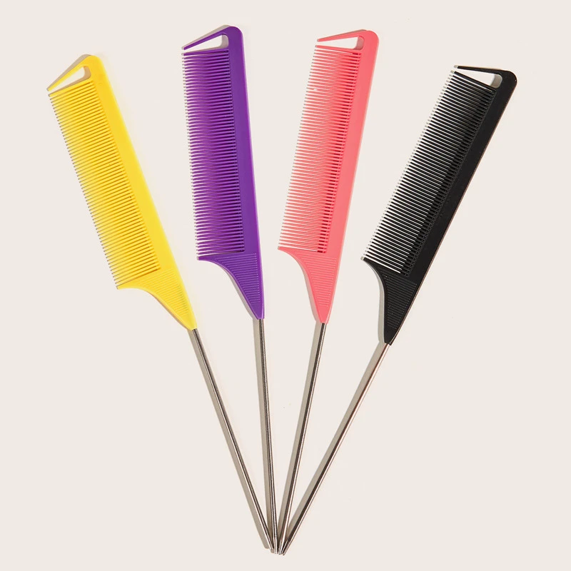 Hair salon dye hair highlights comb pointy tail comb styling hair dye ...