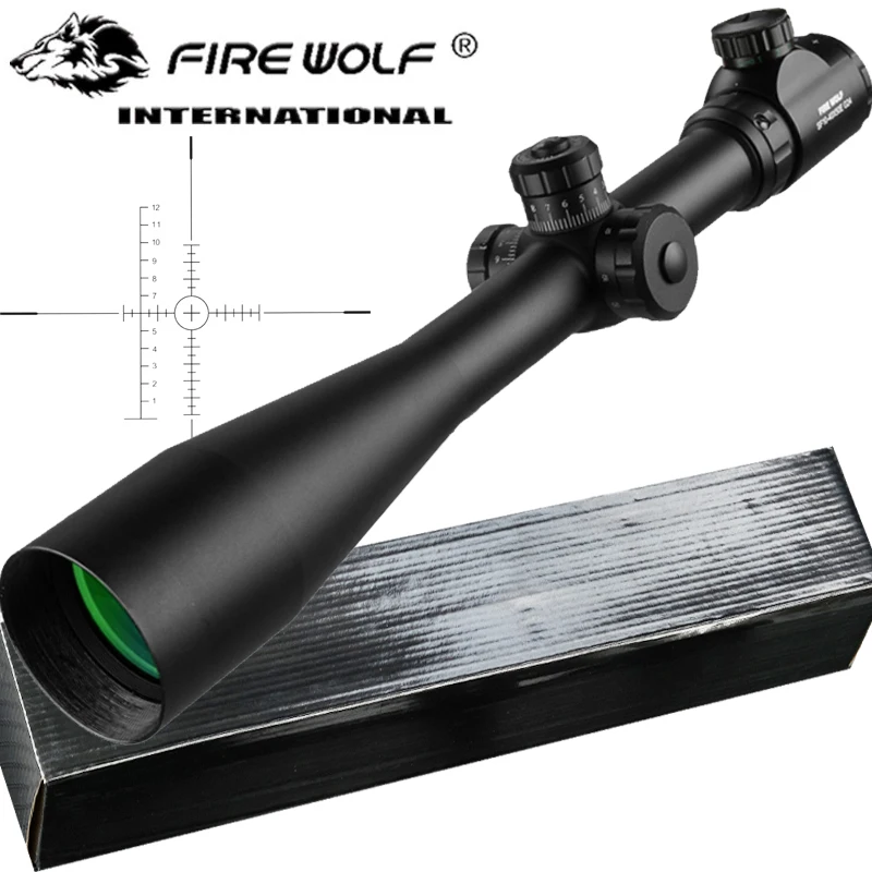 10 40x50 riflescope de longo alcance roda lateral paralaxe mira óptica ...