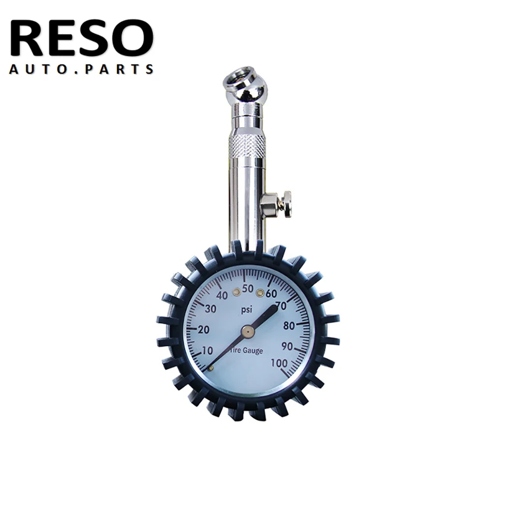 RESO-Premium-Flexible-Hose-Truck-Car-Tire-Pressure-Gauge-0-100-PSI-Air ...