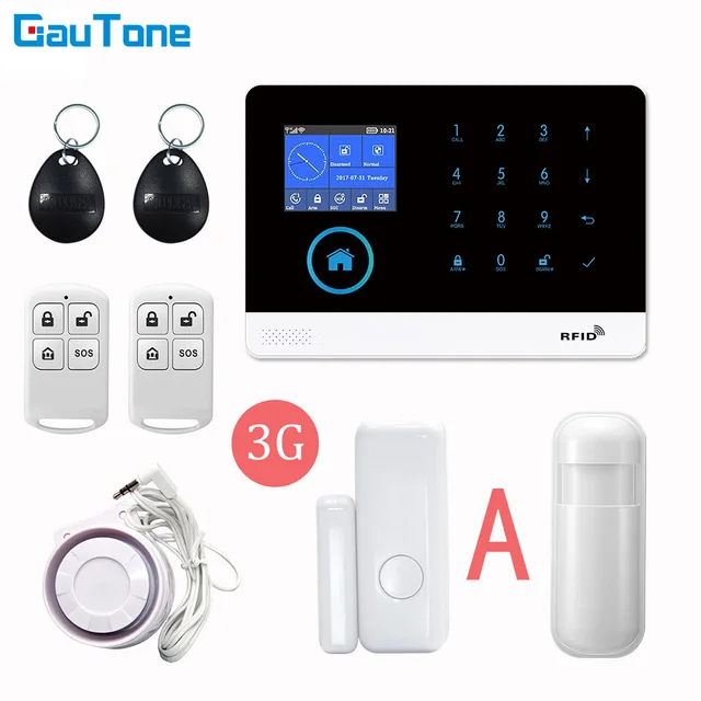 GauTone PG103 WiFi 4G GPRS Home Burglar Intelligent Security Wireless ...