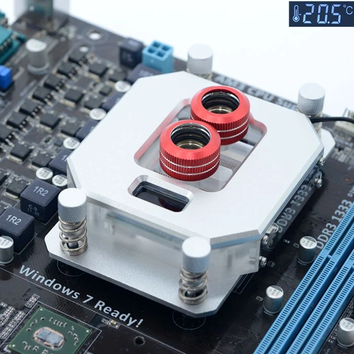 FREEZEMOD computer CPU AMD water cooling block 2020 LCD temperature ...
