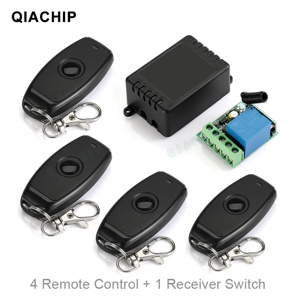 Rf Relay Receiver | Remote Control - 433mhz Universal Wireless Remote ...