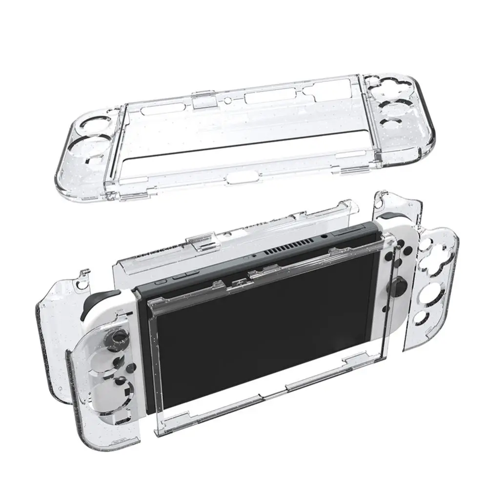 Wholesale Clear Case for Nintendo Switch OLED Crystal Clear Shell Left ...