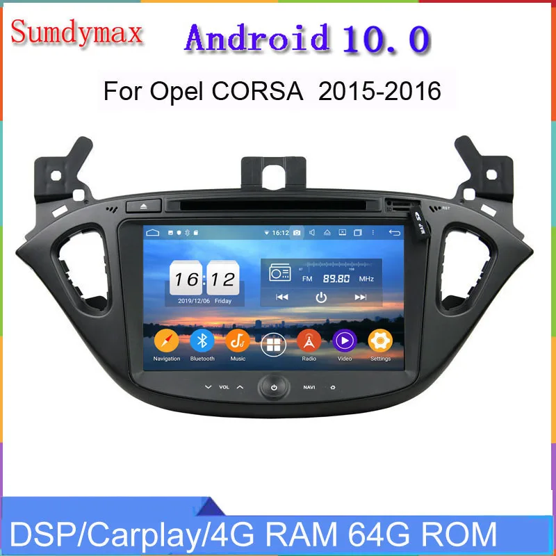 8 polegada Android12 rádio do carro para opel CORSA 2015 2016 gps navigaiton carro dvd ...