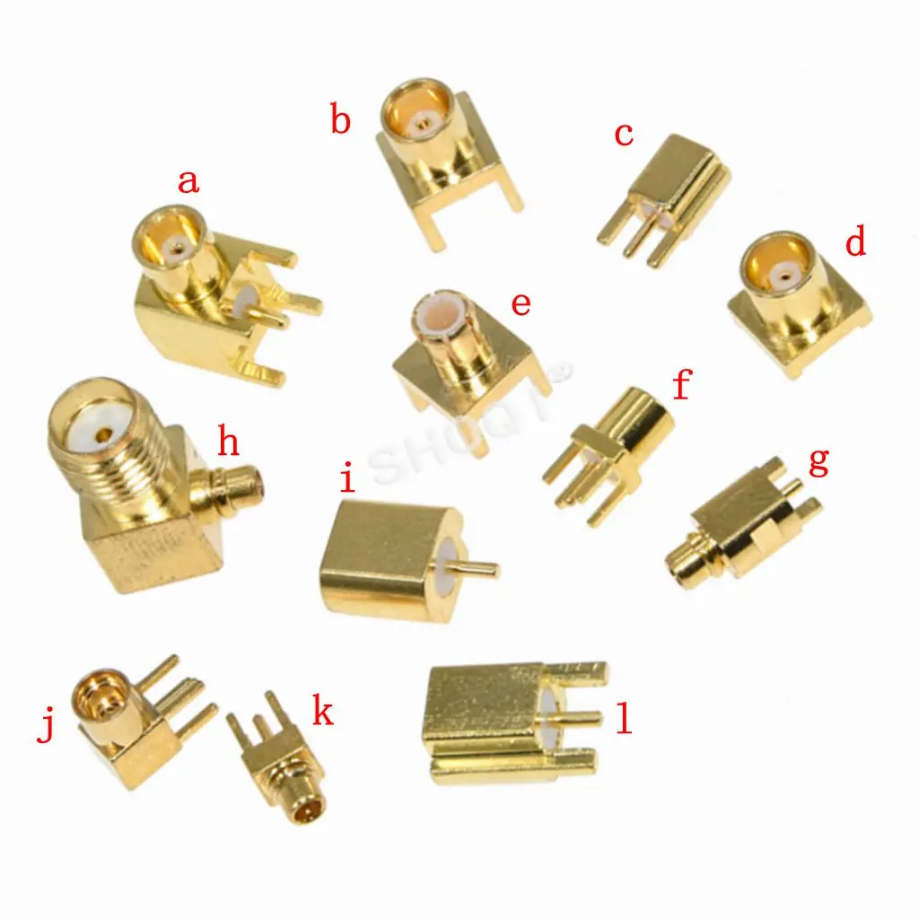 1pcs RF CoaxIal 50ohm Right Angle/Straight MMCX /MCX Male /Female PCB ...