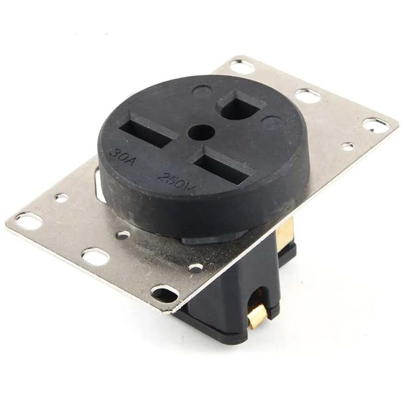 American 250v 30a Nema 6-30r Us Generator Power Outlet Inline Wire ...