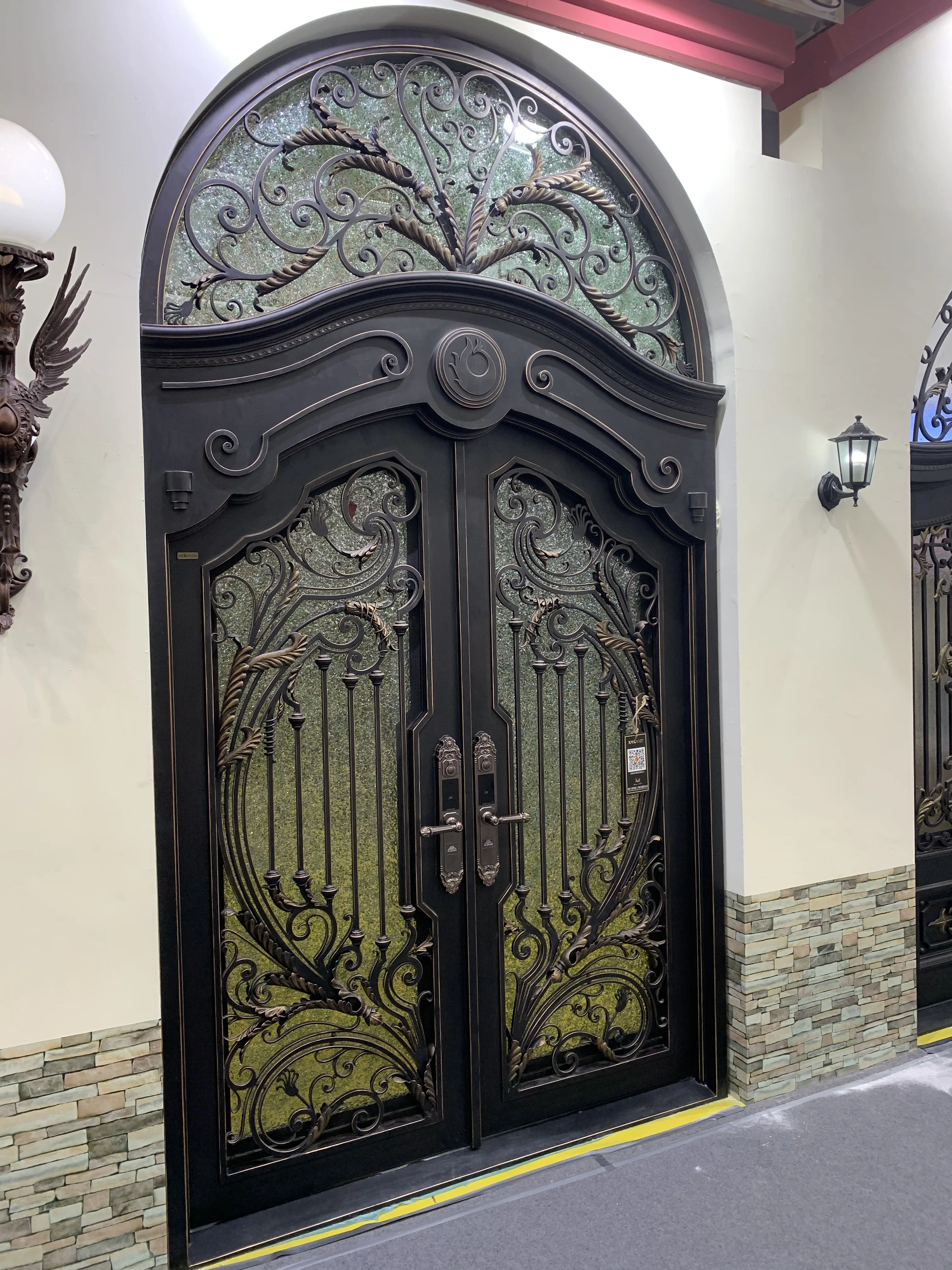 Rectangular Iron Privacy Gates