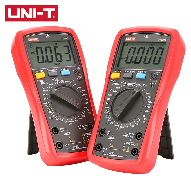UNI T UT890C UT890D+ Digital Multimeter True RMS Digital Multimeter ...