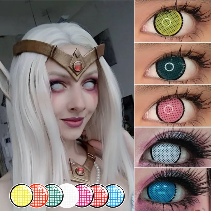 2pcs/Pair Anime Cosplay Contacts Lenses Color contact lenses Cosmetic ...