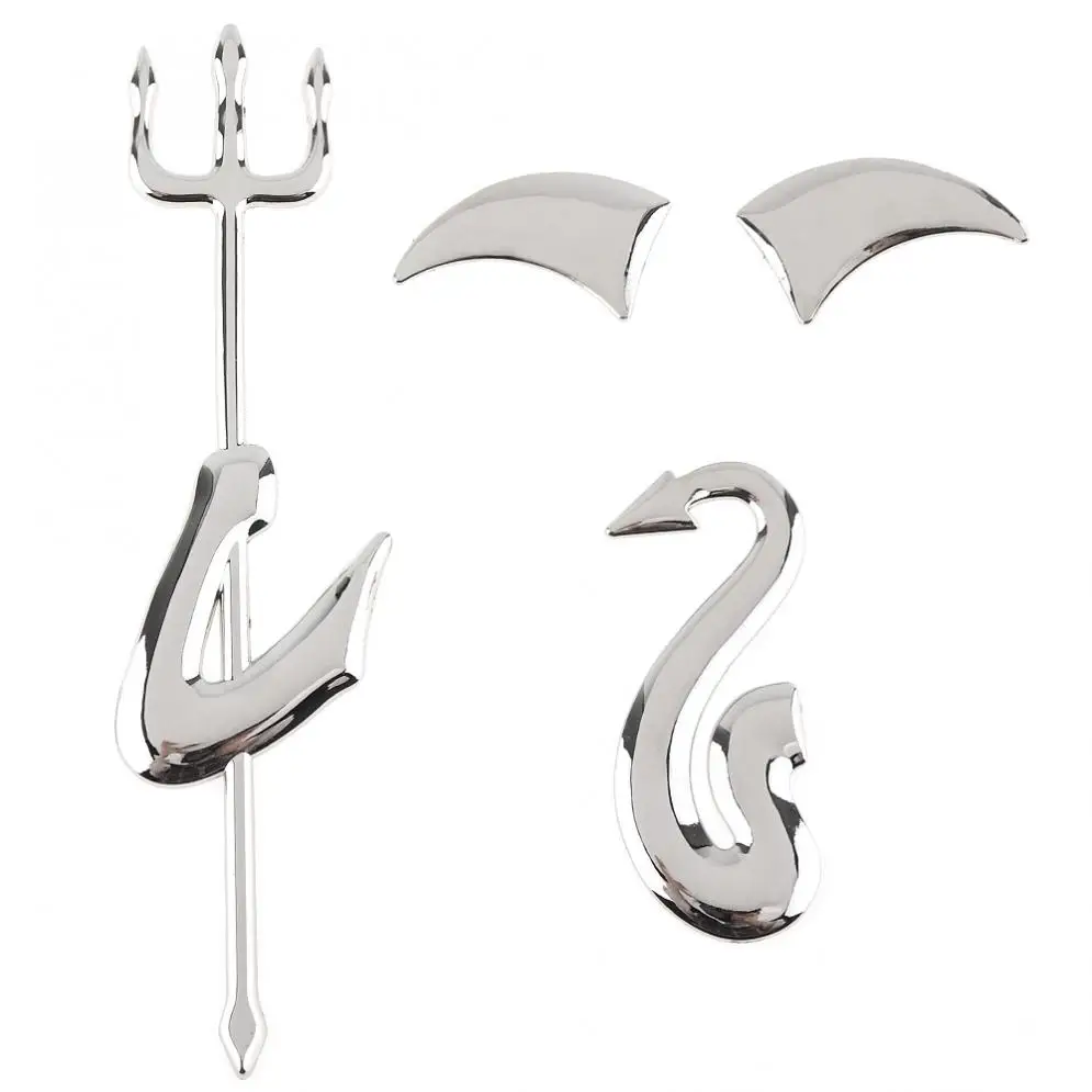 3D-Chrome-Devil-Decal-Car-or-Truck-Custom-Demon-Stickers-W-Horns-car ...