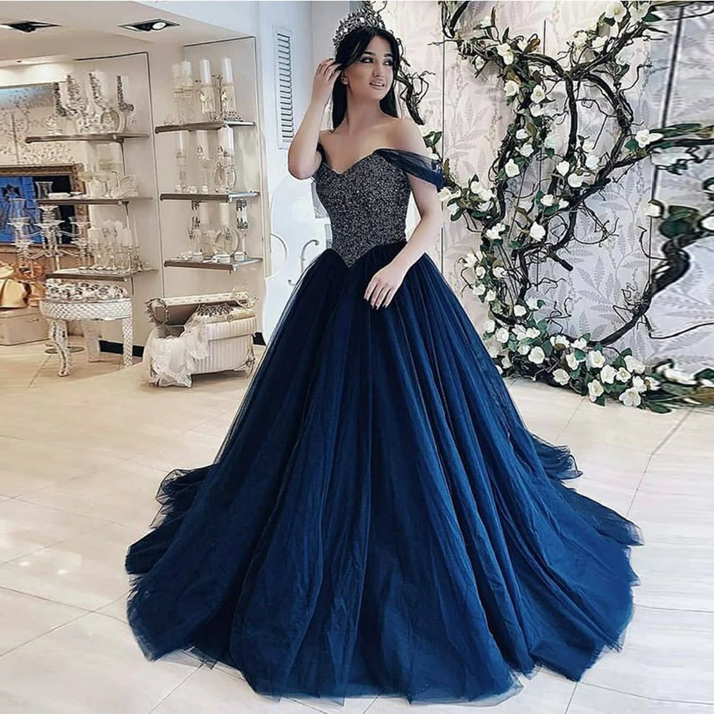 Short Dark Blue Prom Dresses 2022