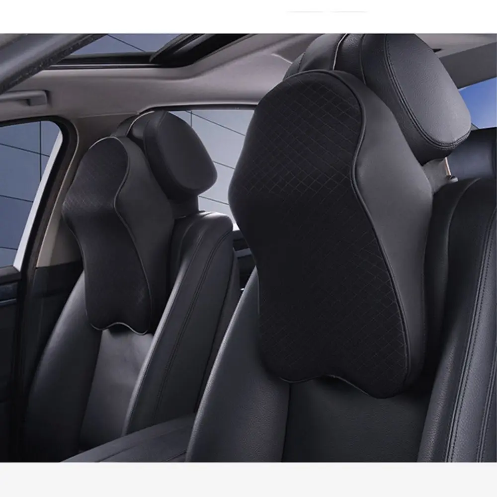 Car Seat Headrest Car Head Restraint Neck Rest Headrest Soft 3D Space ...