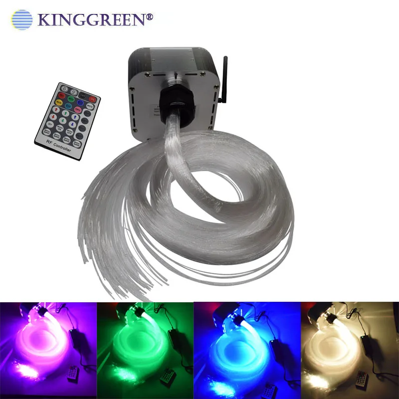Twinkle 32W RGB Color LED Fiber Optic Light Engine + 28 key RF ...