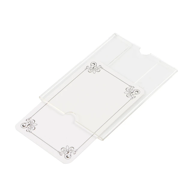 Clear Acrylic Name Plate Holders