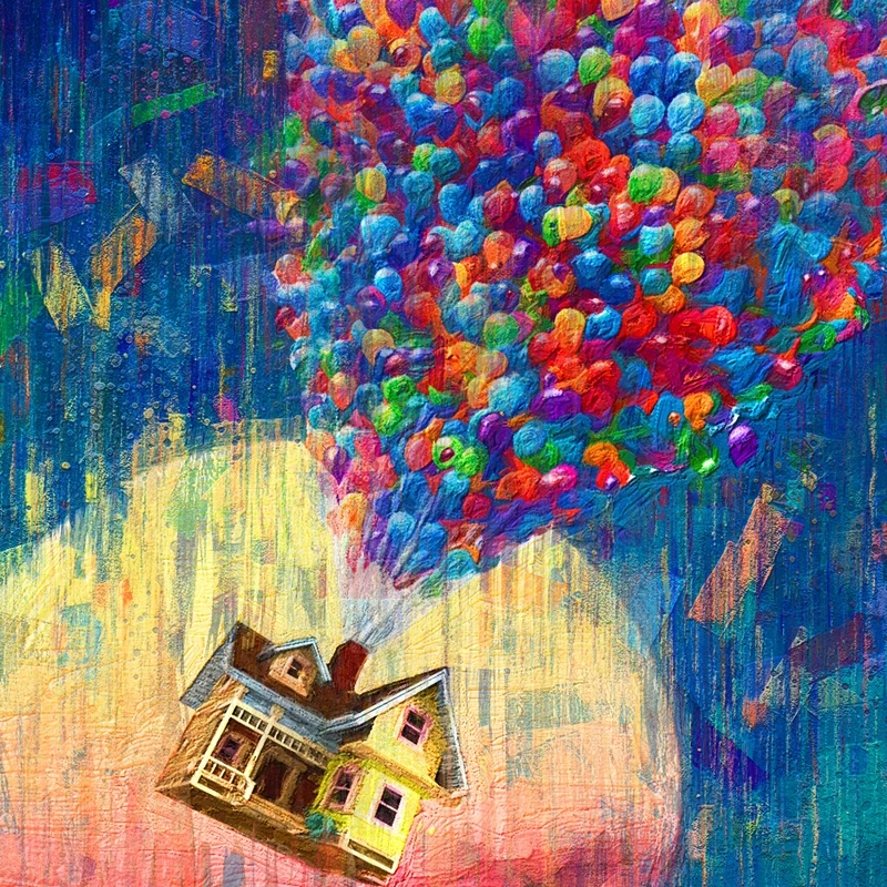 Up Movie House Flying