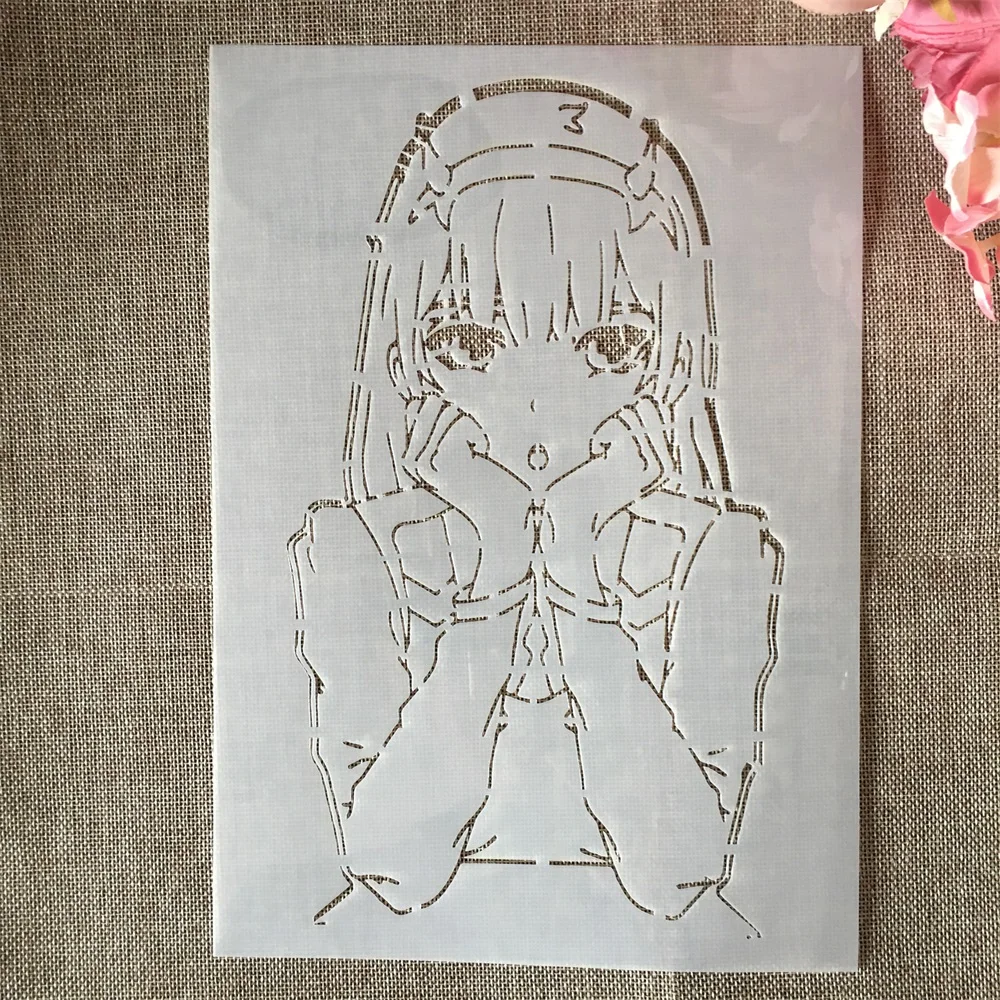 Chibi Girl Stencils