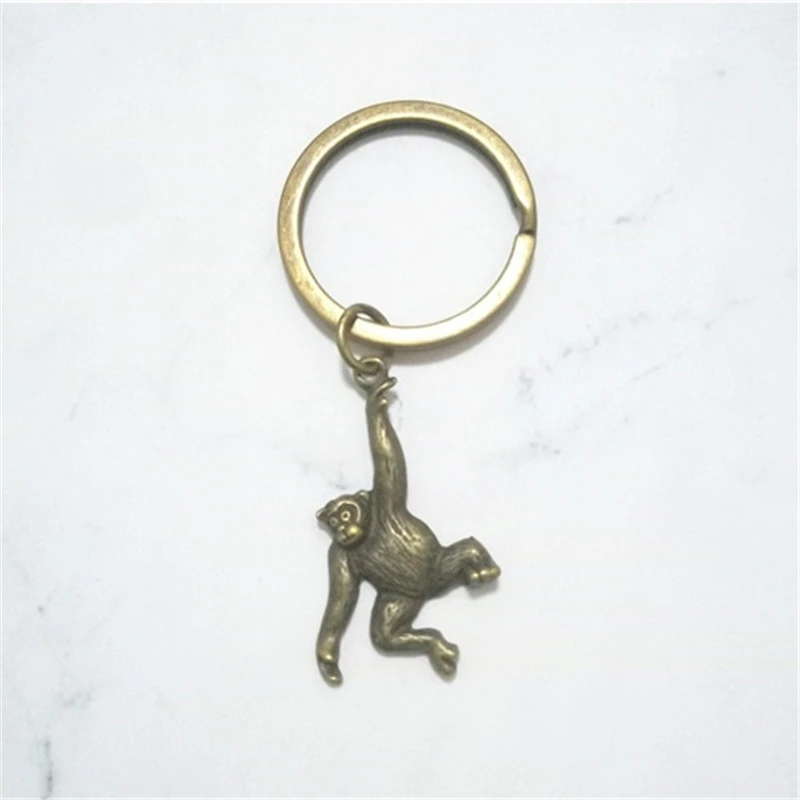 Bronze-Color-Keychain-Monkey-Key-Chain-Keyring-Apes-Keyholder-Cartoon ...
