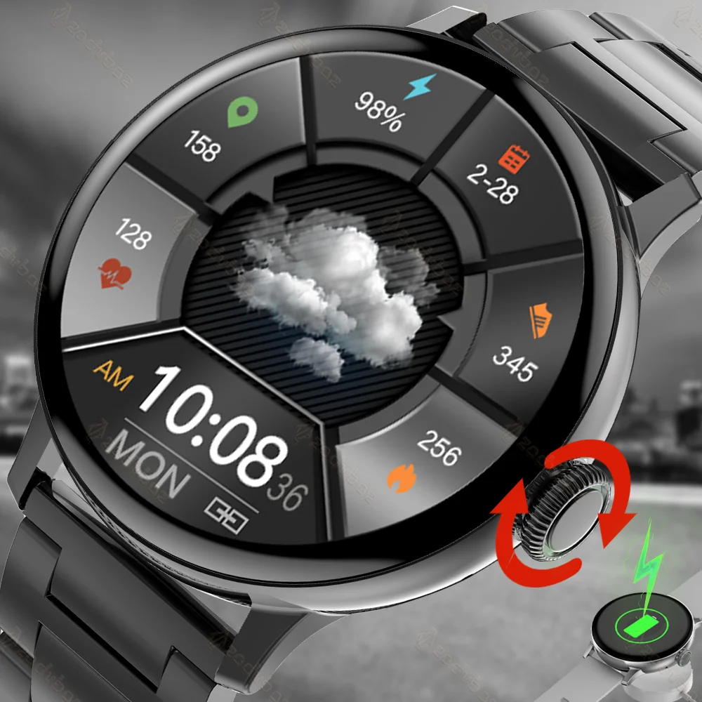 2021 New Wireless Charging Smart Watch Women DIY Dial Sport Watches Men ...