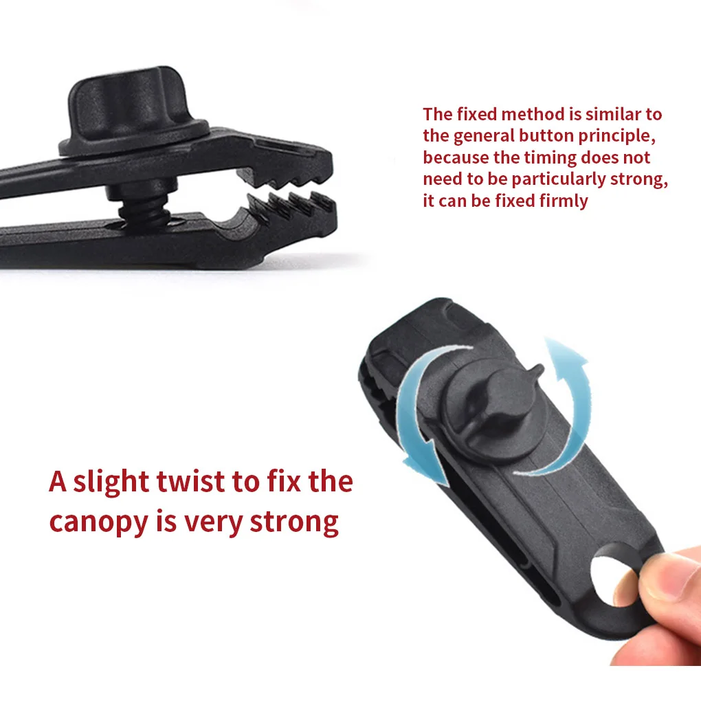 10pcs-Tarpaulin-Clip-Awning-Tent-Lashing-Buckle-Outdoor-Camping-Awning ...