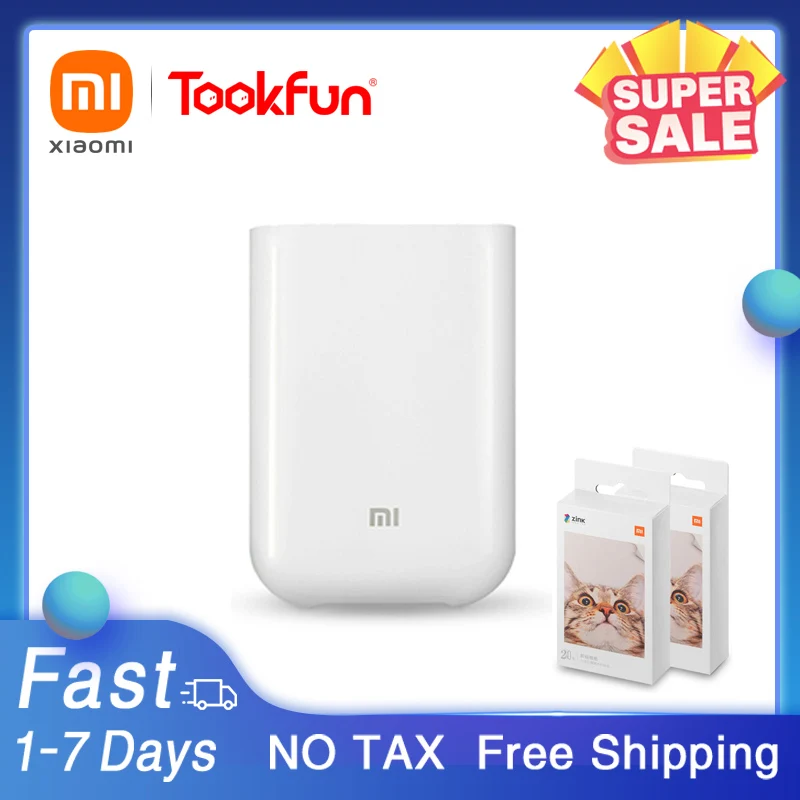 Global Version MI Mini Portable Photo Printer Multifuncion AR Video ...