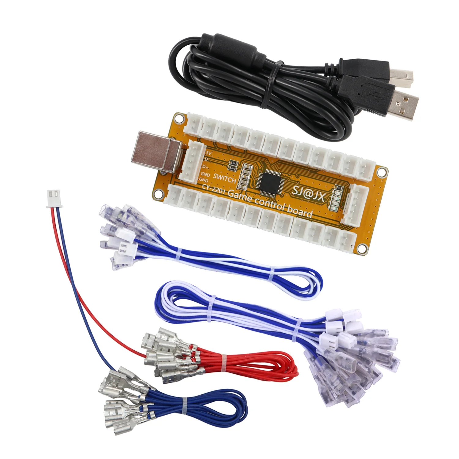 SJ-JX-codificador-USB-para-juegos-de-Arcade-controlador-de-Joystick-con ...