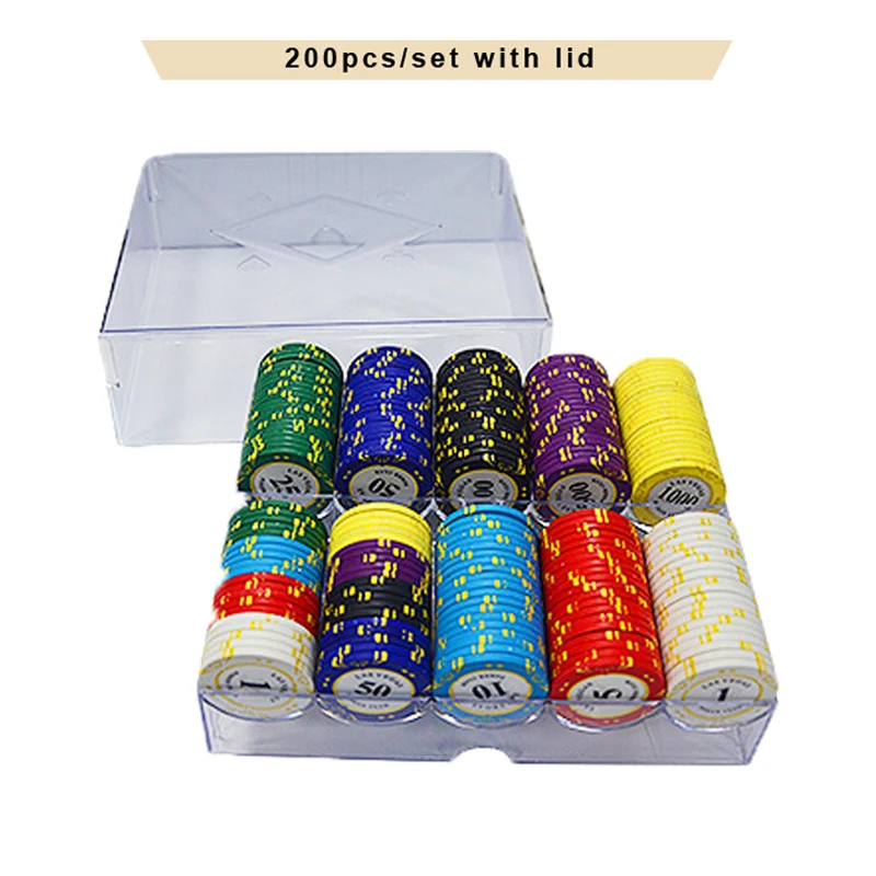 Conjunto de chip texas para poker, acessórios de clube personalizáveis ...