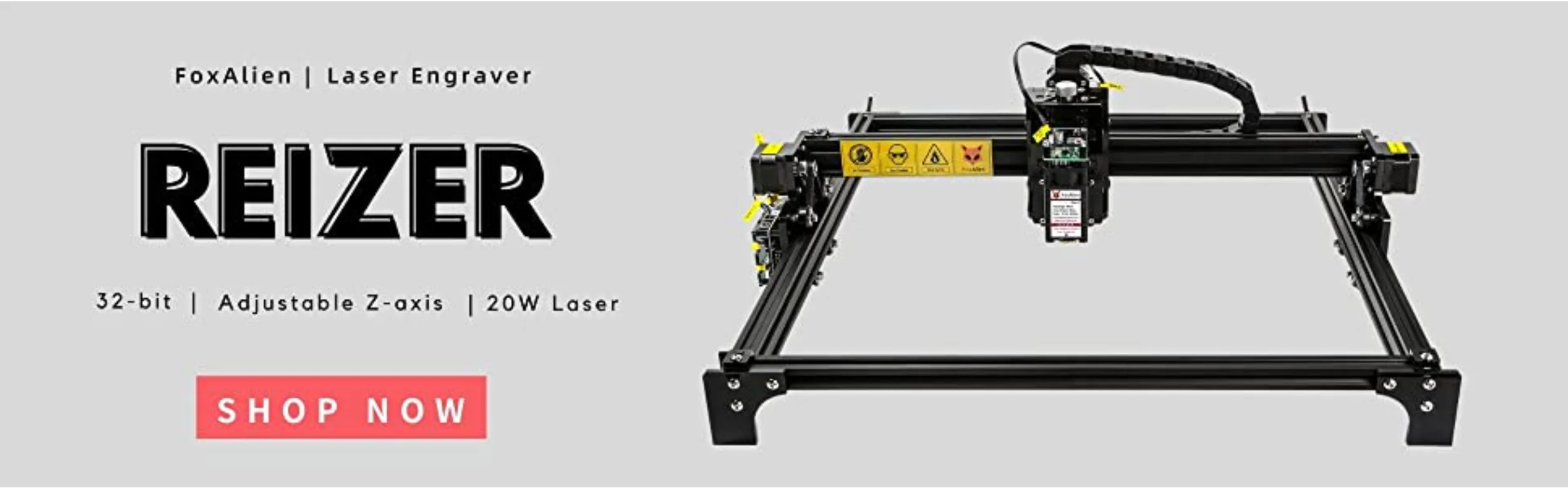 Foxalien Cnc Laser Machine With Air Assist Pump 20w Laser 80x40cm ...