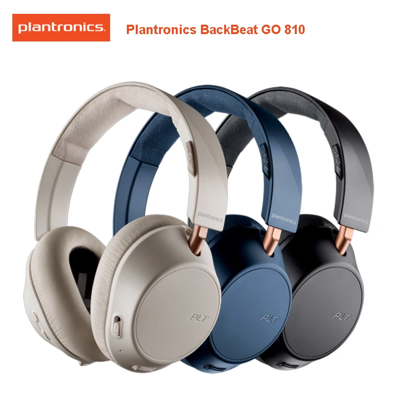 Plantronics BACKBEAT GO 810 무선 ANC 헤드폰, 블루투스 호환 5.0, 샤오미 화웨이 삼성용 ...